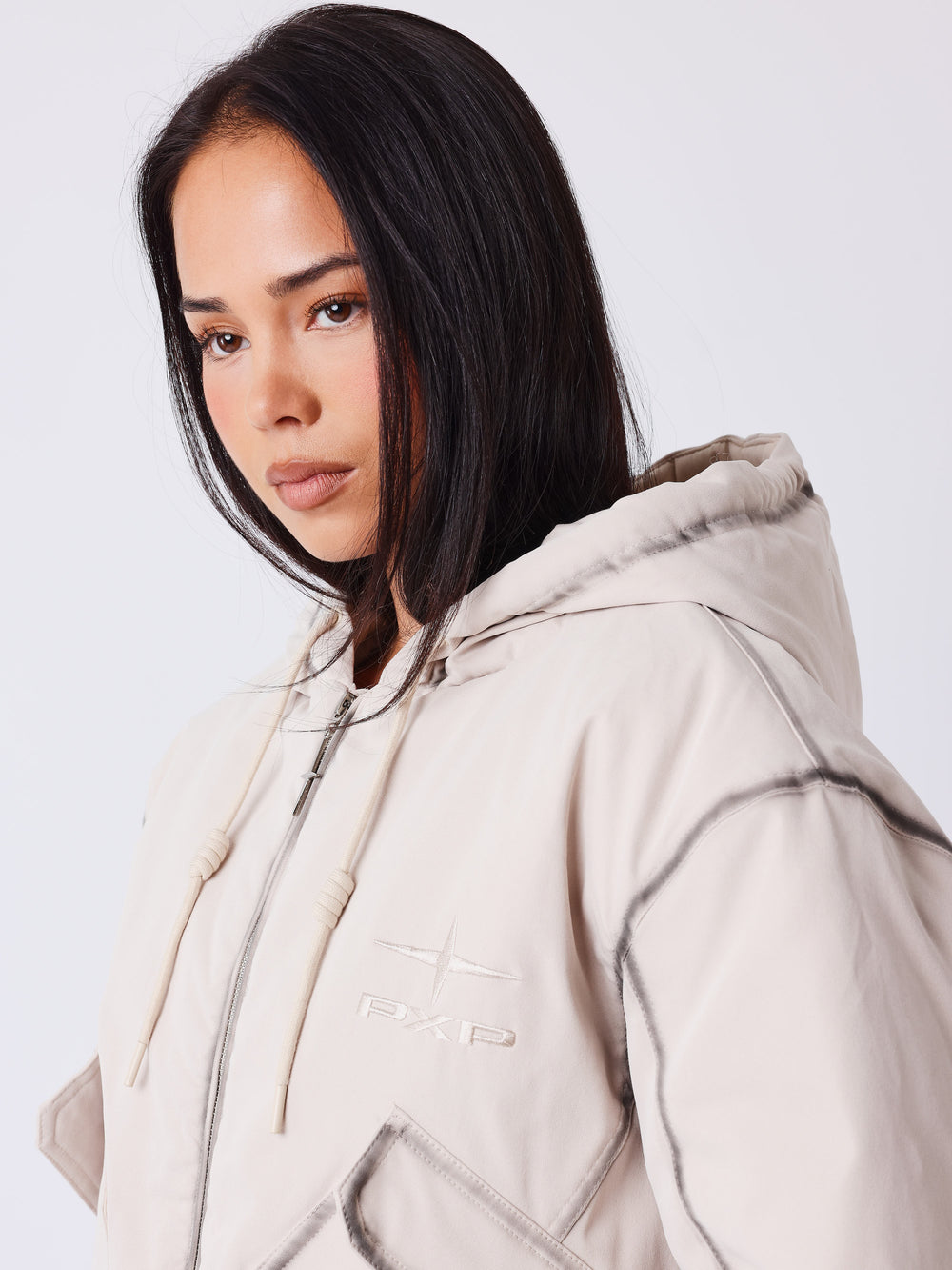 Kapuze Daunenjacke Faded – PXP