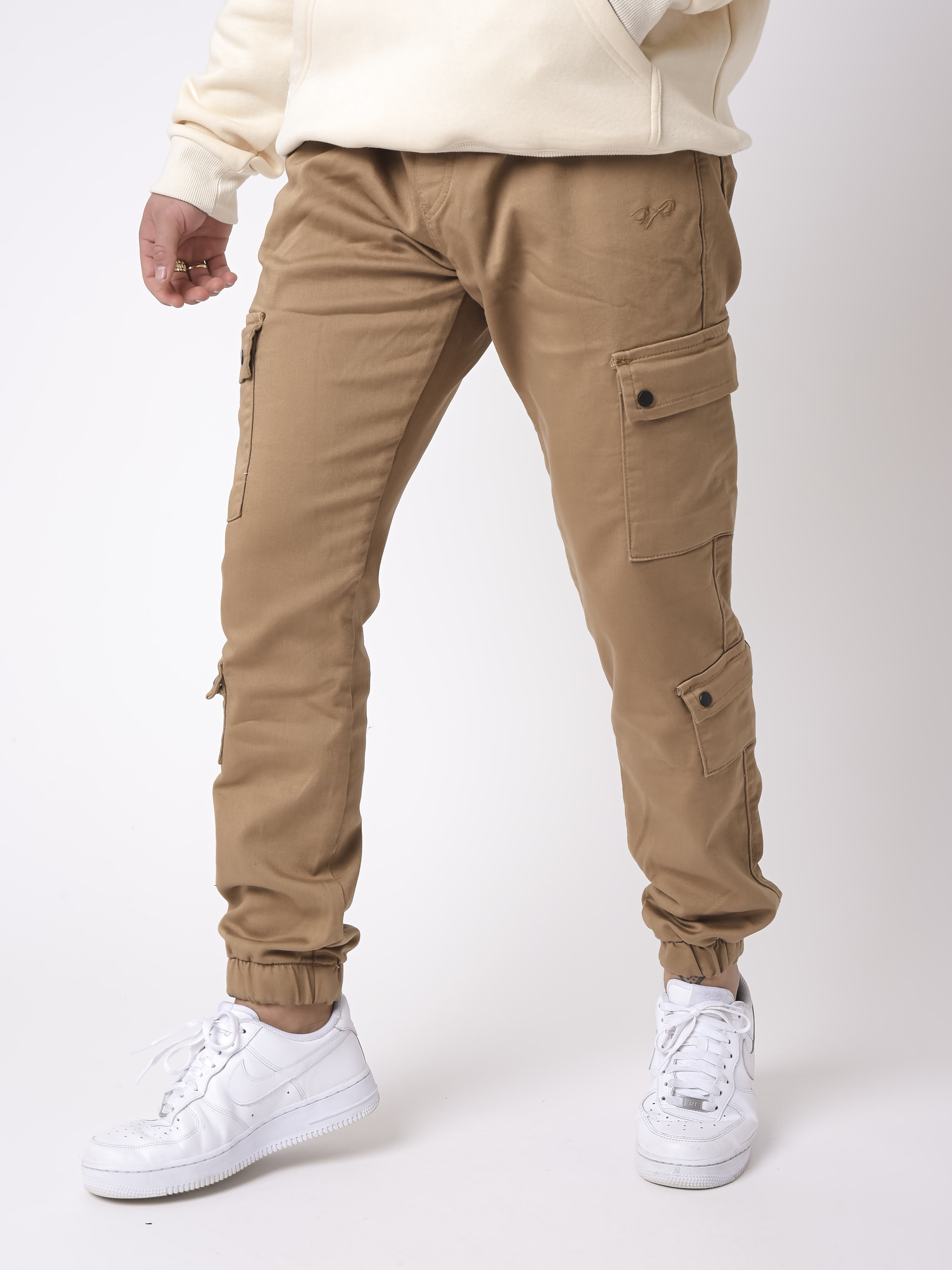 Multi-pocket cargo pants with elastic tightening – PXP